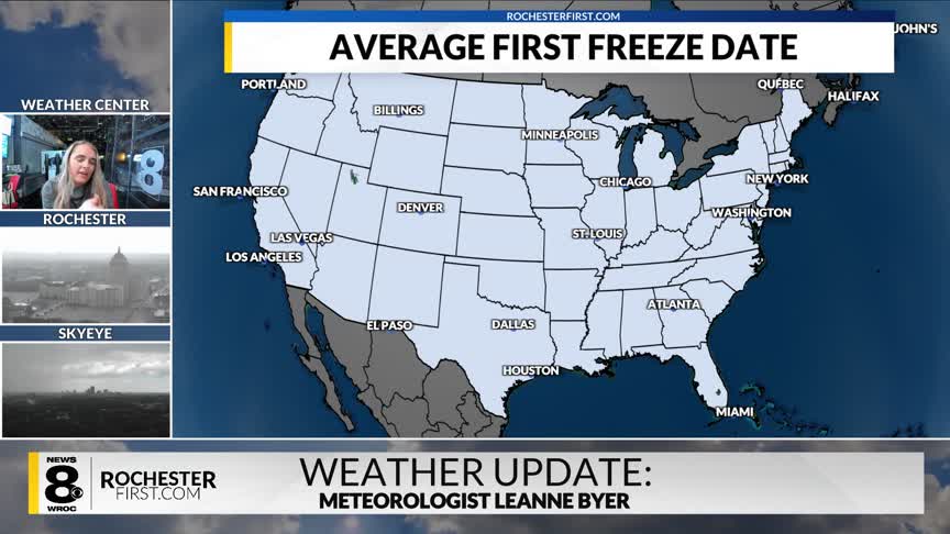 Rochester’s Average First Freeze Date – RochesterFirst