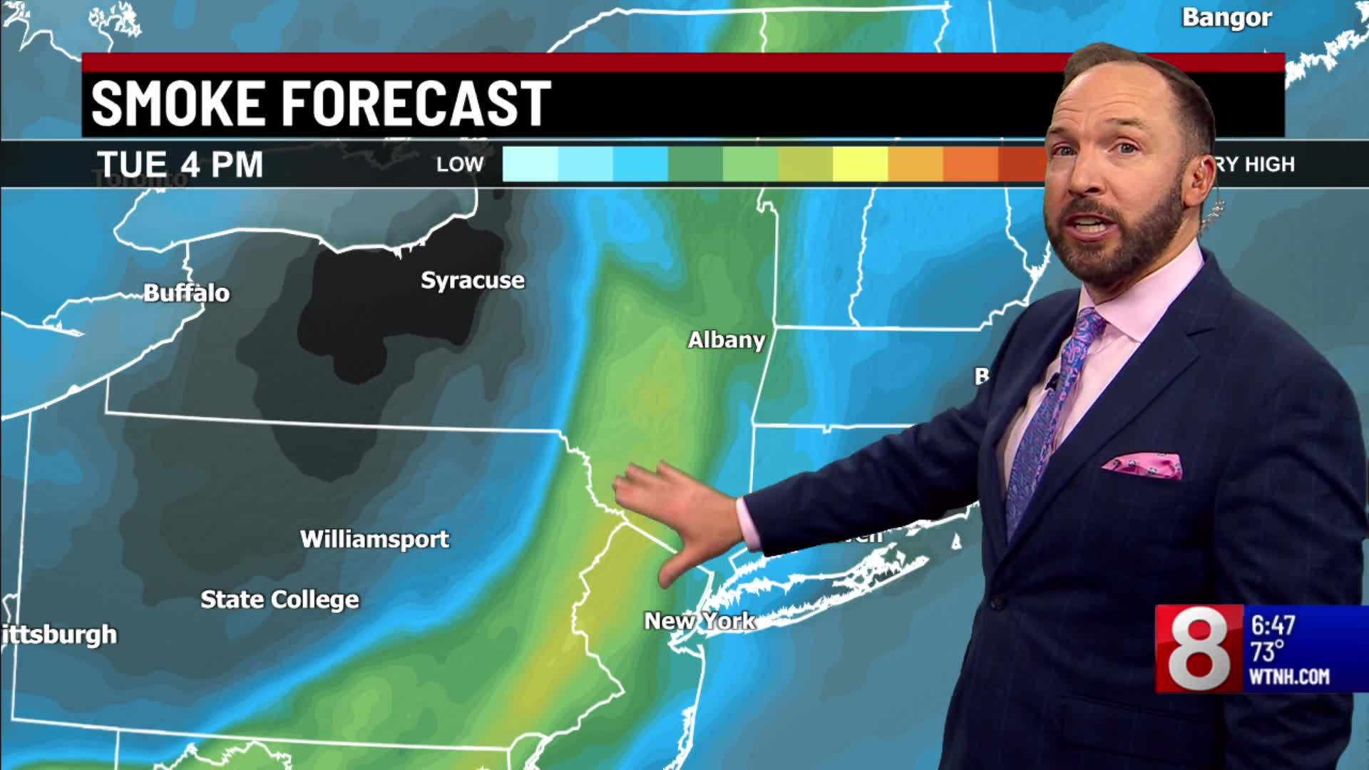 Wildfire smoke visible in CT Tuesday – WTNH.com