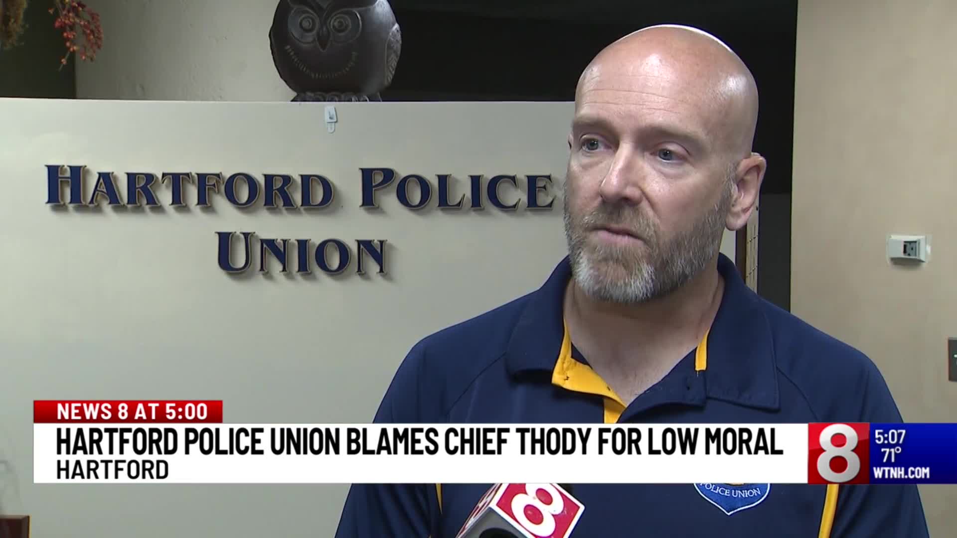 Hartford Police Union blames Chief Thody for officers’ low morale ...