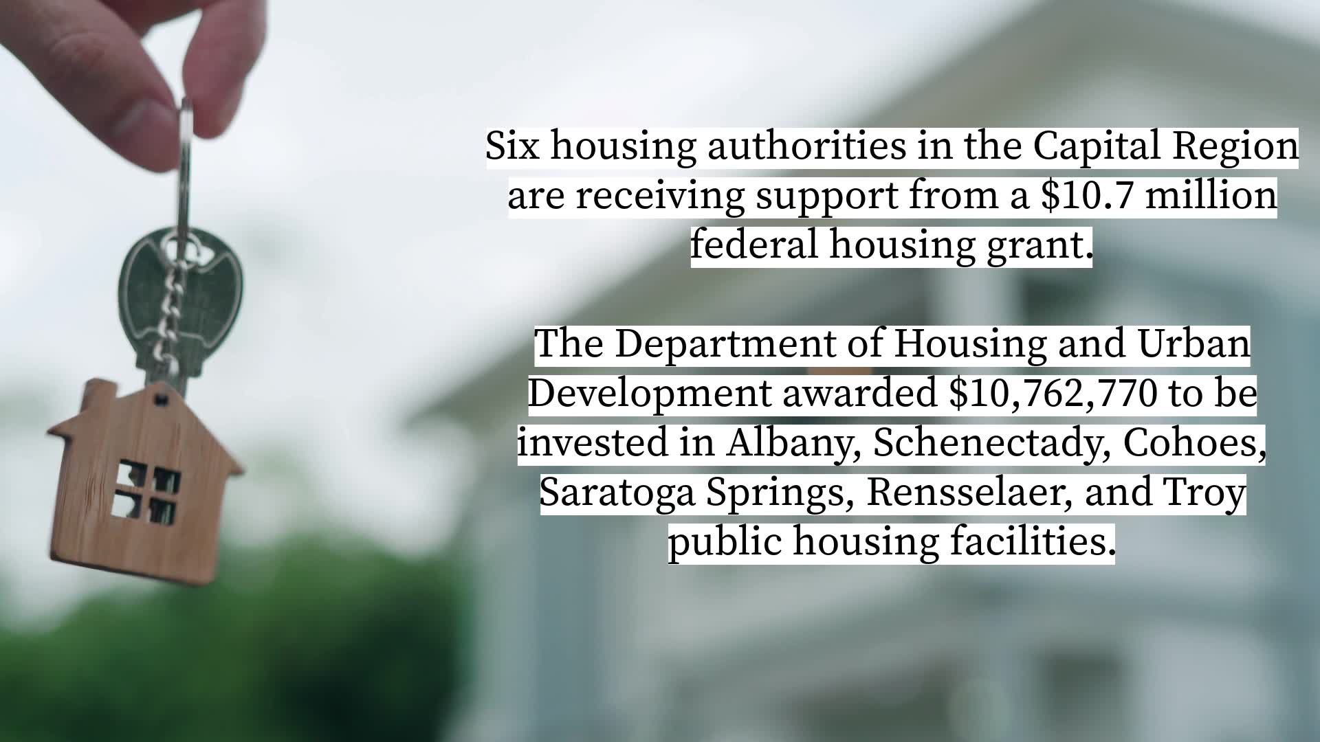 Local housing authorities awarded $10.7 million – NEWS10 ABC