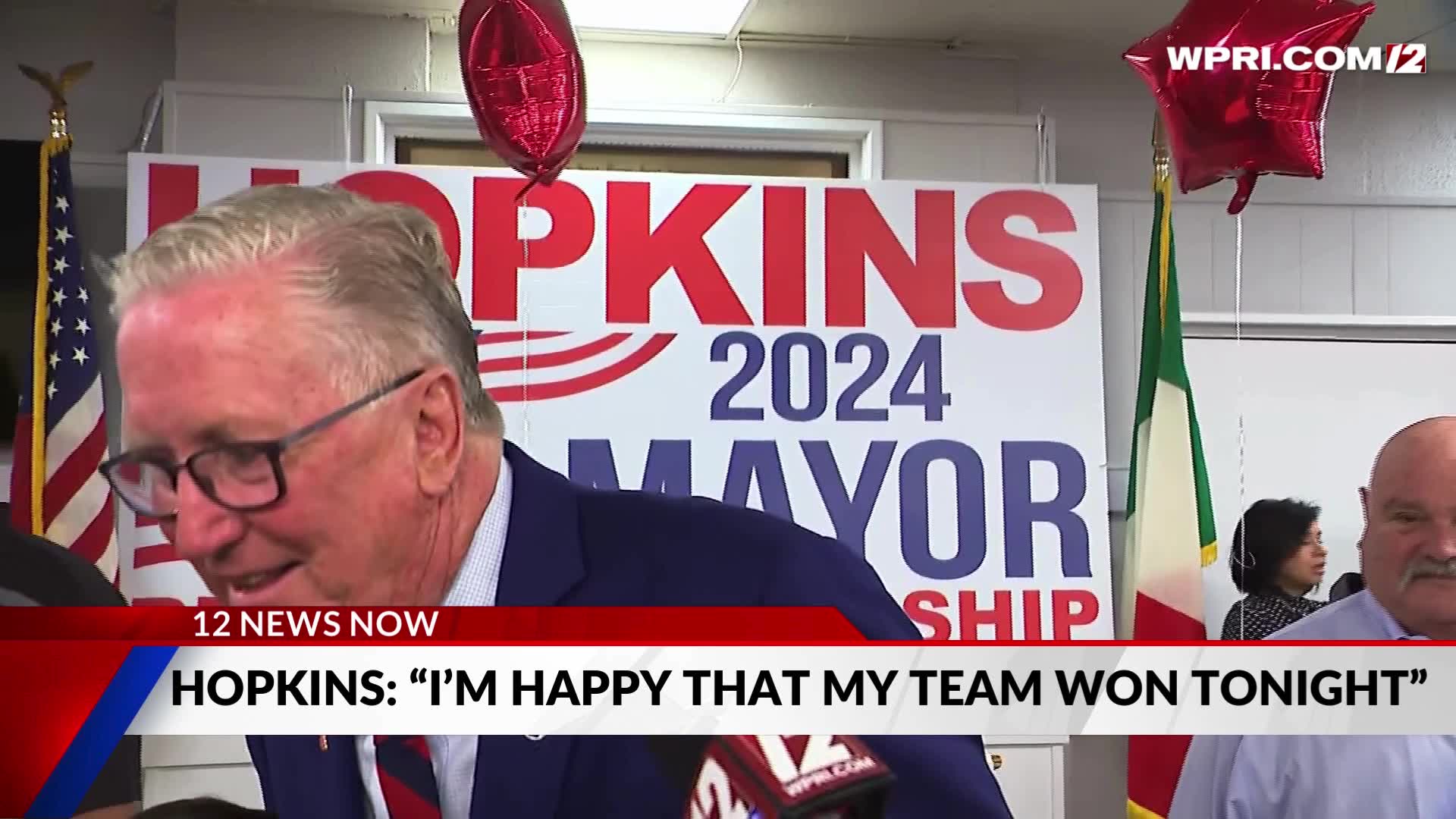 Video Now: Cranston Mayor Ken Hopkins declares victory – WPRI.com