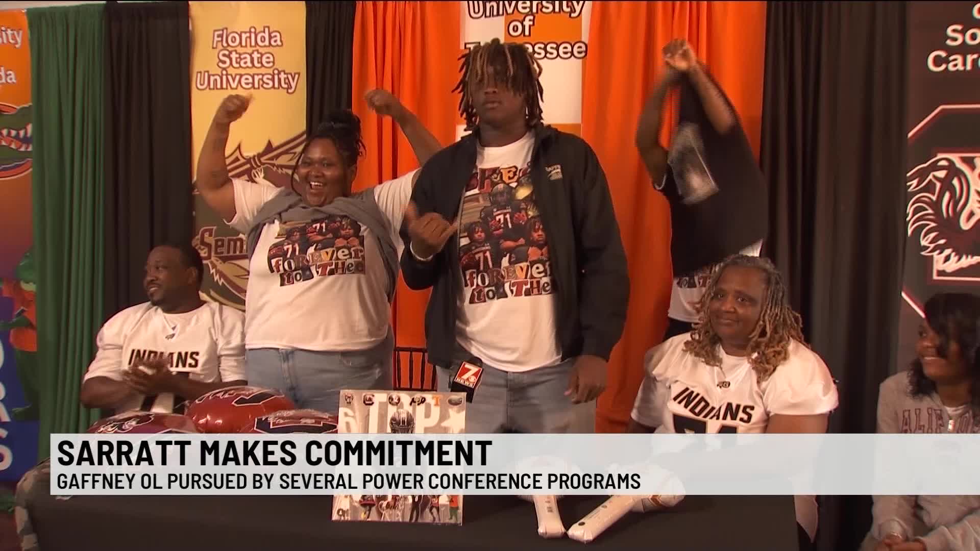 Gaffney’s Sarratt announces his plans to play at South Carolina – WSPA ...