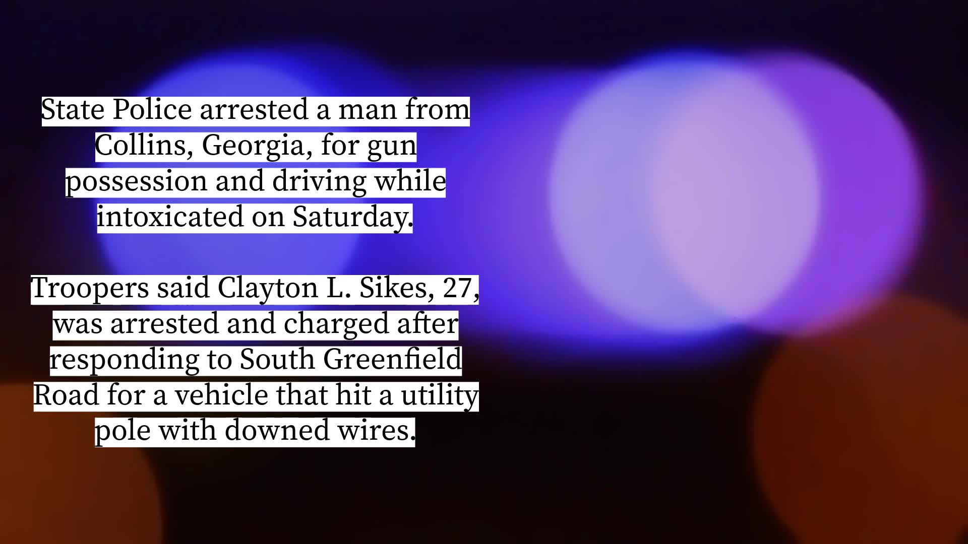 Georgia man arrested for alleged gun possession, DWI – NEWS10 ABC