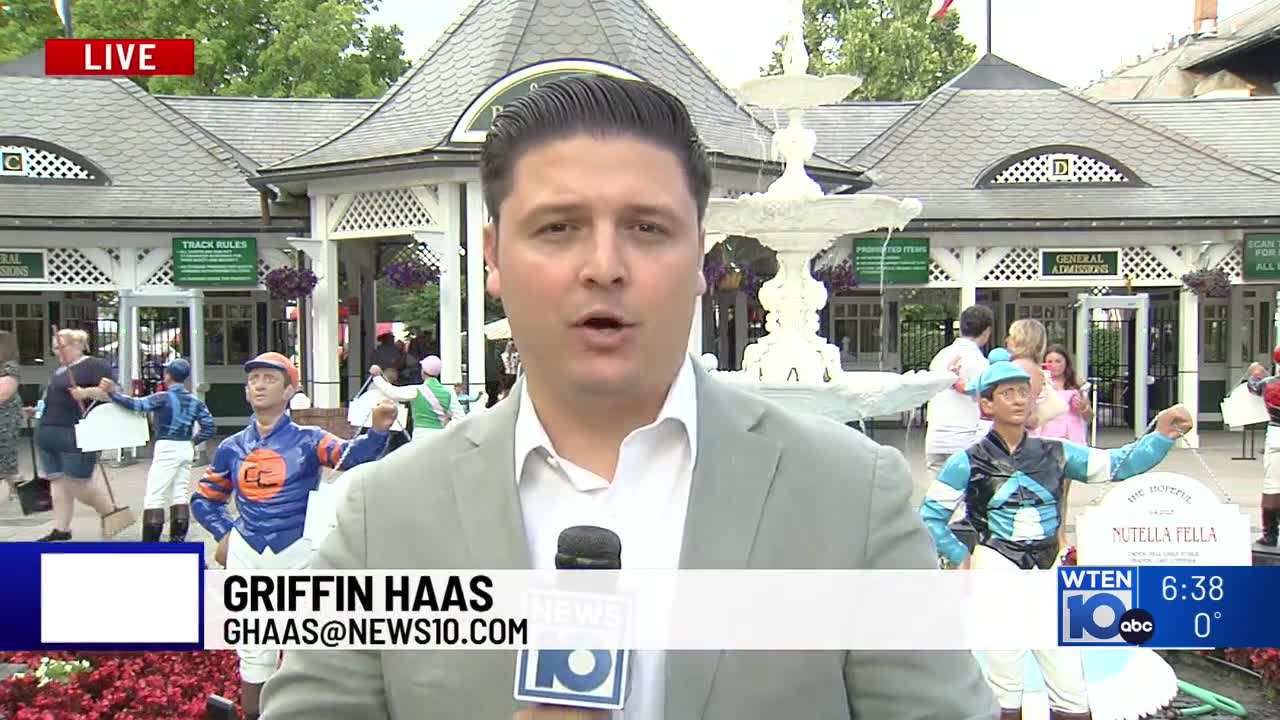 NEWS10 Sports Director Griffin Hass live from Saratoga Race Course on ...