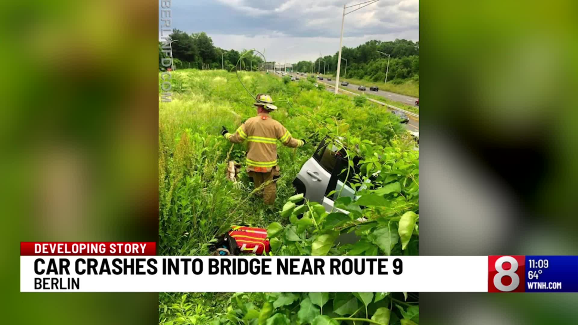 Car crashes into bridge in Berlin – WTNH.com