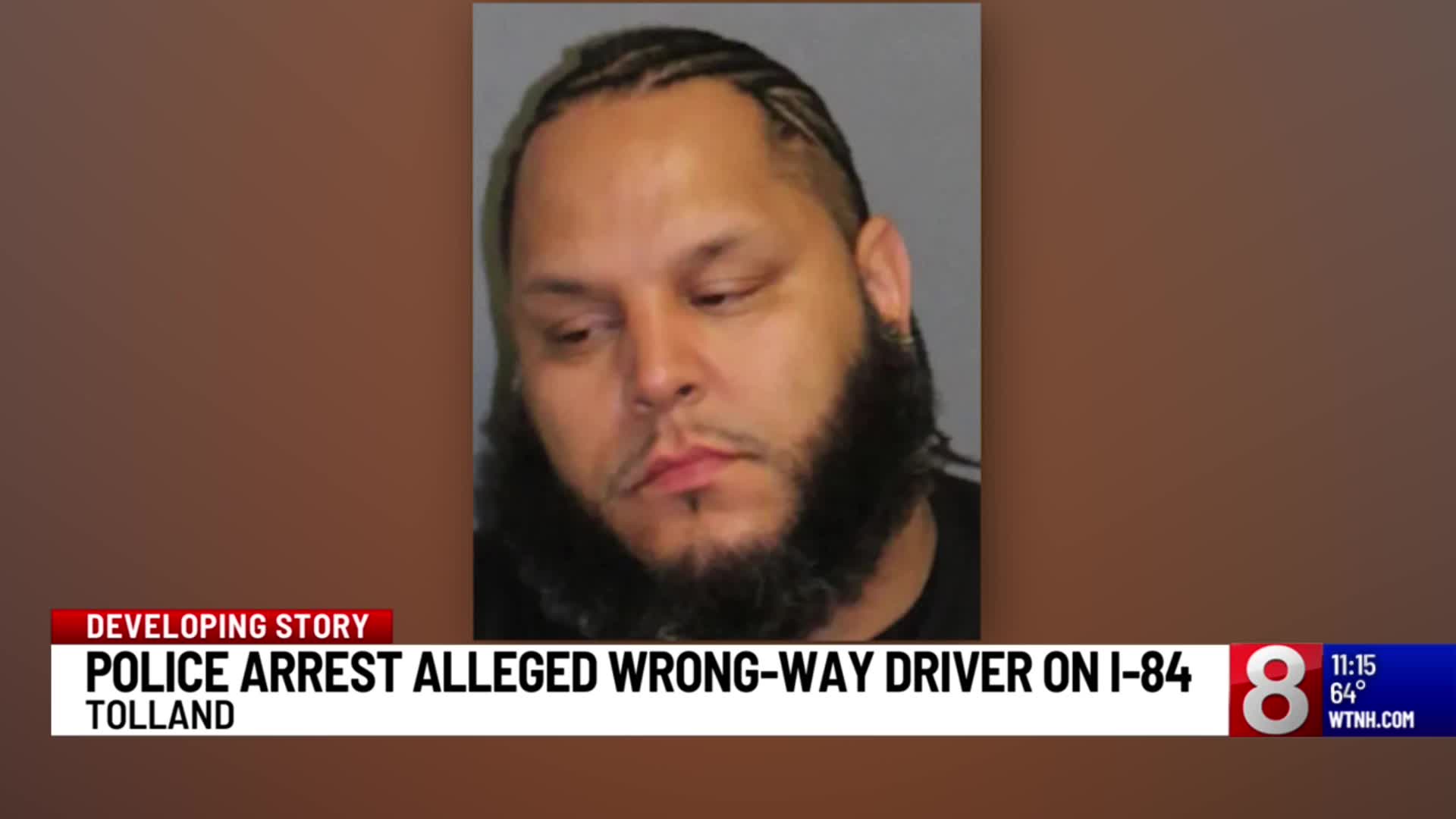 Impaired wrong-way driver arrested in Tolland – WTNH.com