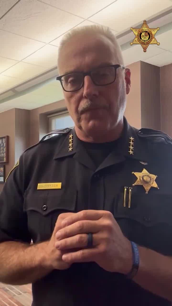 WATCH: Sheriff Todd Baxter calls for end to violence against police ...