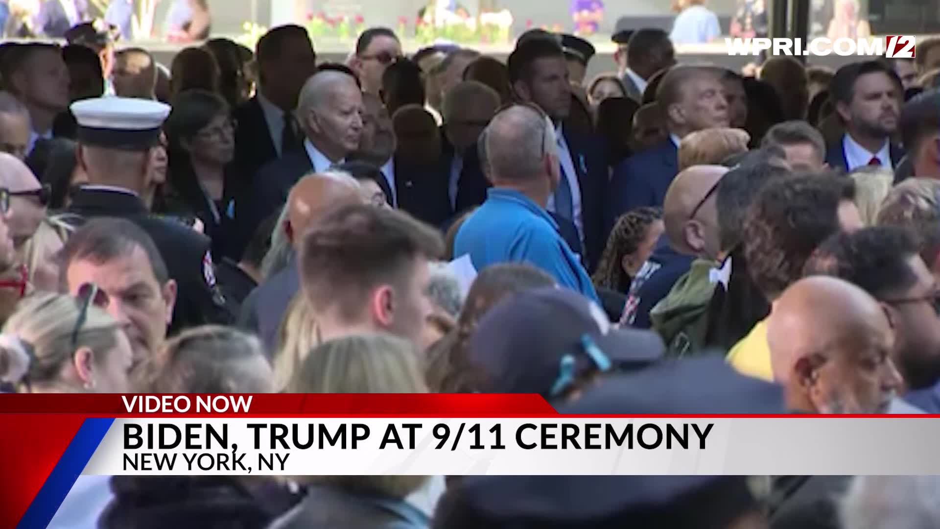 Video Now: Biden and Harris, Trump and Vance at ceremony in New York ...