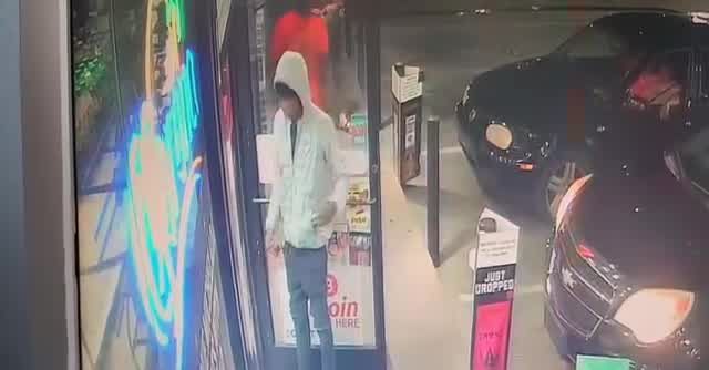 MPD releases surveillance footage of man throwing firework into gas ...