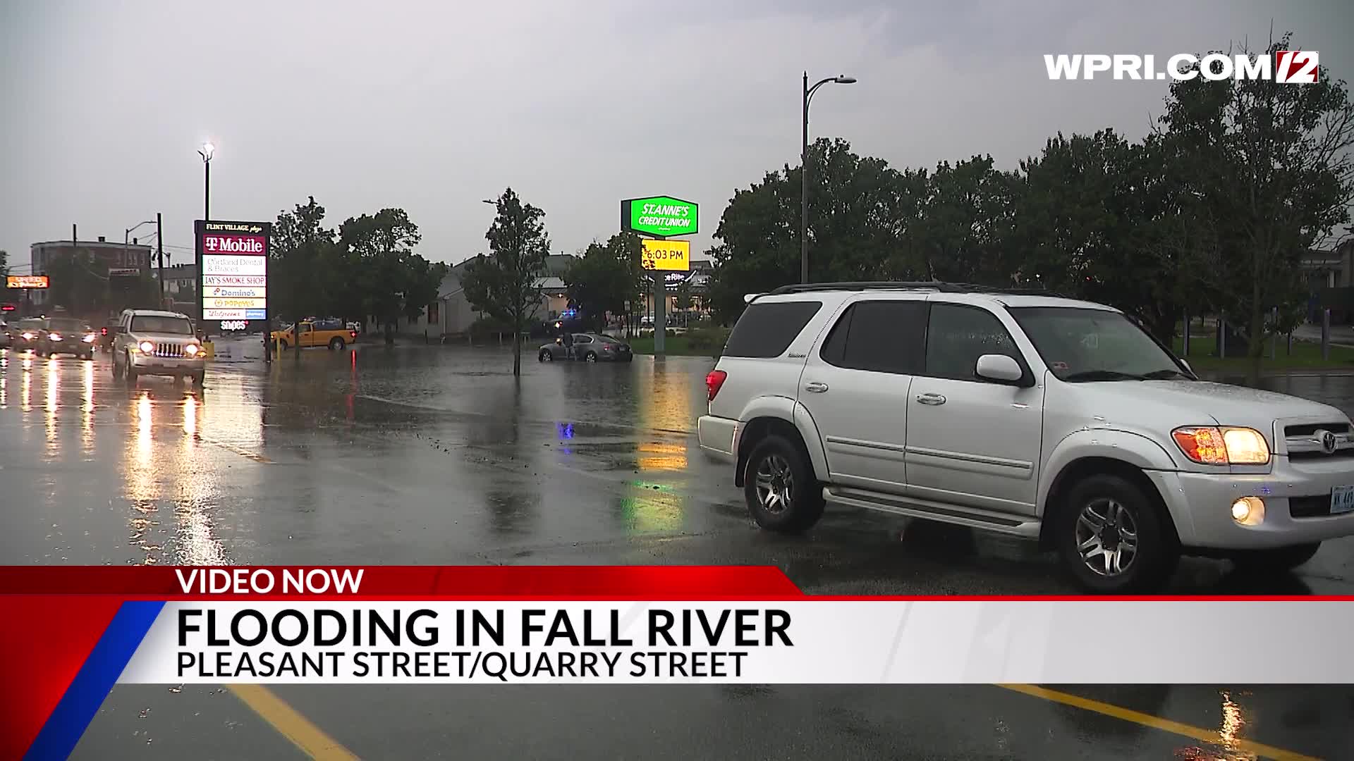 Video Now: Pleasant and Quarry Streets flood in Fall River – WPRI.com