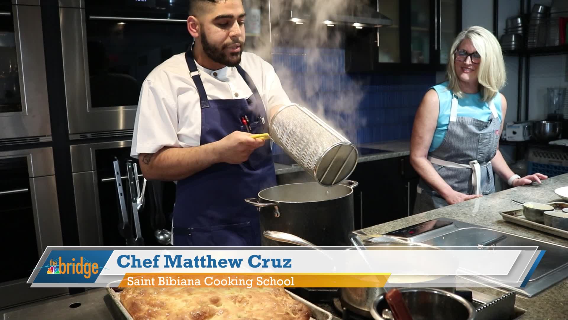 Saint Bibiana- Chef Cruz makes pasta dish Pt. 4 – WSAV-TV
