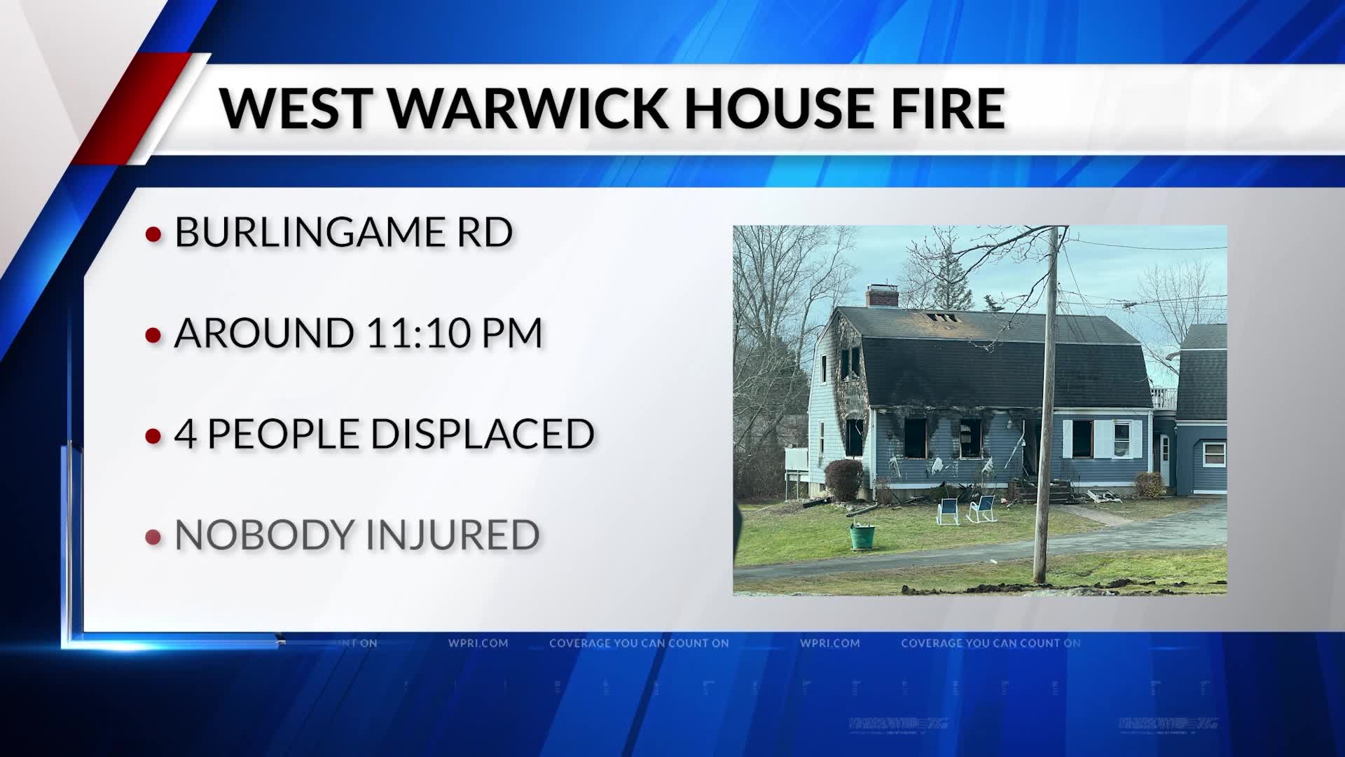 12 News Now: 4 displaced by West Warwick fire – WPRI.com