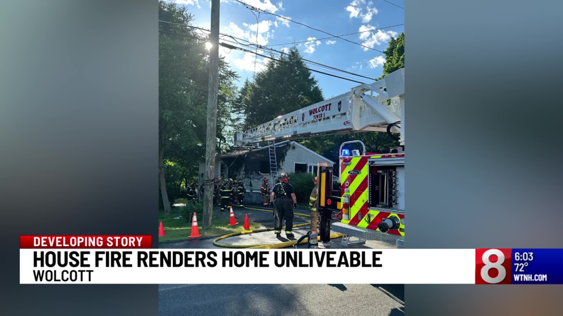 Wolcott house uninhabitable after kitchen fire – WTNH.com